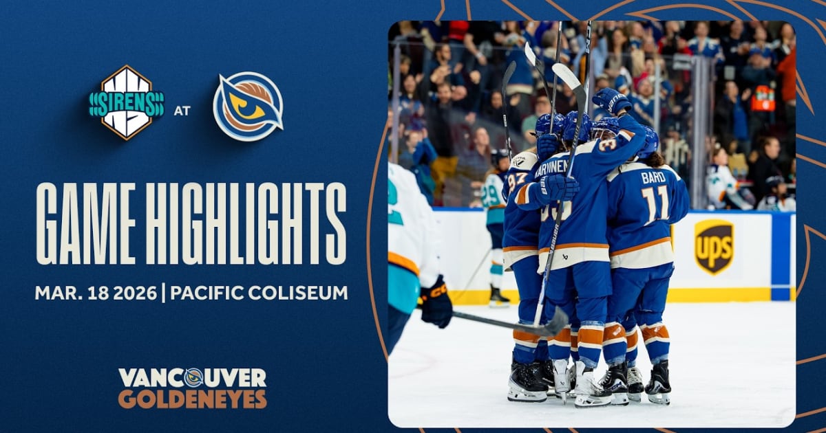 New York Sirens vs Vancouver Goldeneyes Game Highlights | March 18th ...