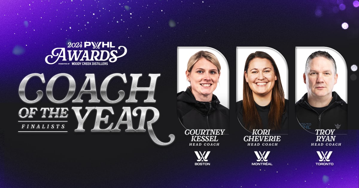 Cheverie, Kessel And Ryan Voted PWHL Coach Of The Year Finalists | PWHL ...