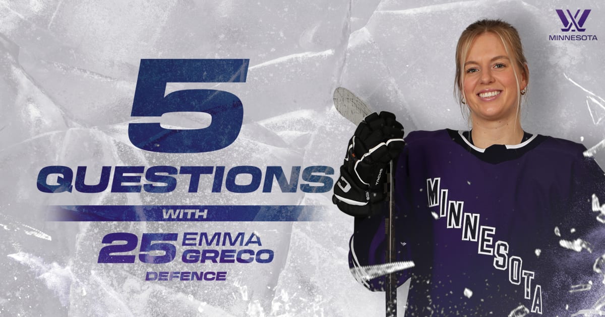 5 Questions With: Emma Greco | PWHL - Professional Women's Hockey League