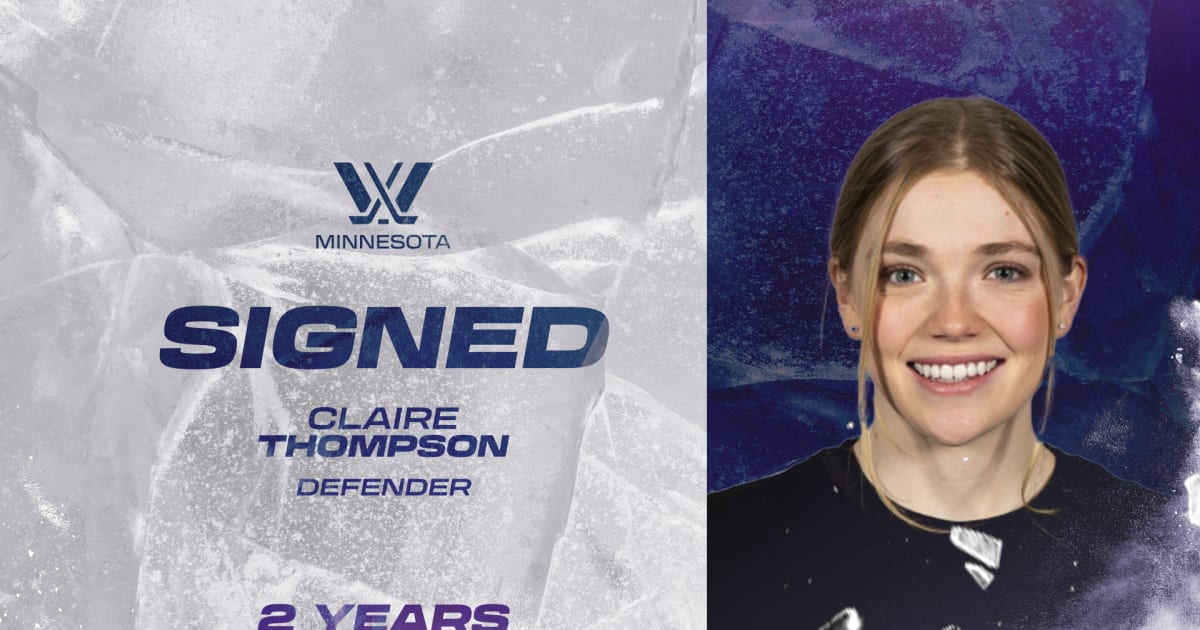 PWHL Minnesota Signs First Round Draft Pick Claire Thompson To Two-Year ...