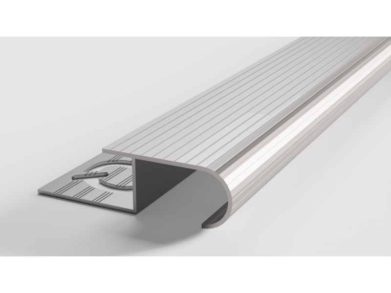 Heavy Duty Round Edge Stair Nosing - Aluminium Safety and Protection