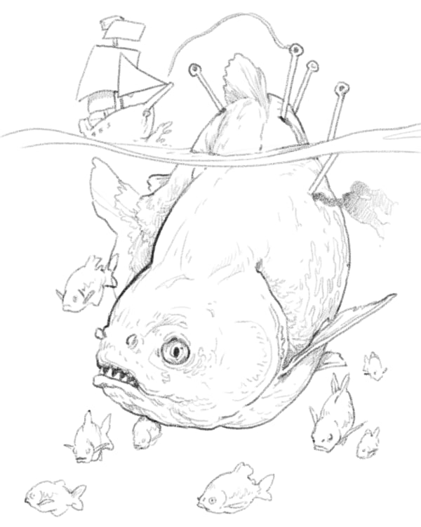 King Quipper - Questiary - Illustrated Boss Monsters for 5e