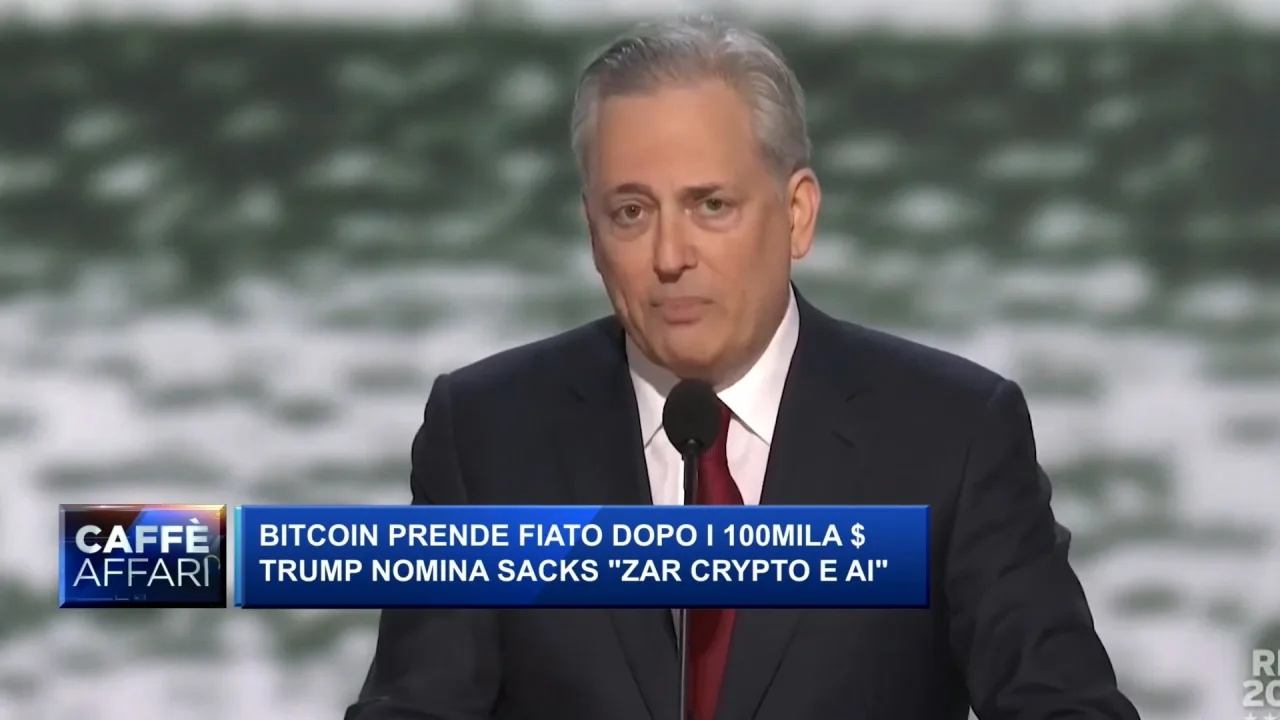 Bitcoin prende fiato dopo i 100.000$, Trump nomina il venture capitalist David Sacks “zar crypto ...