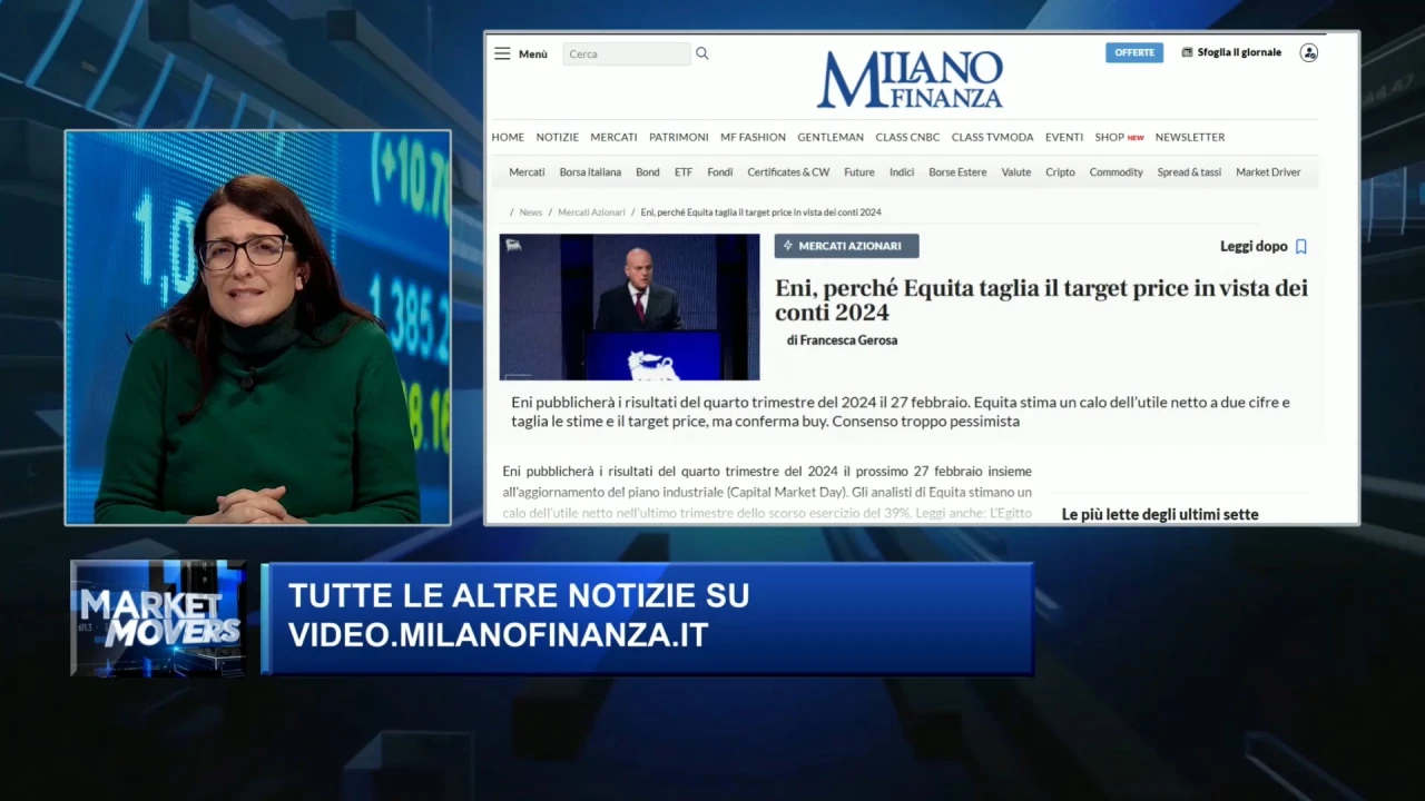 Attesa per i conti di Eni e strategie di Santander