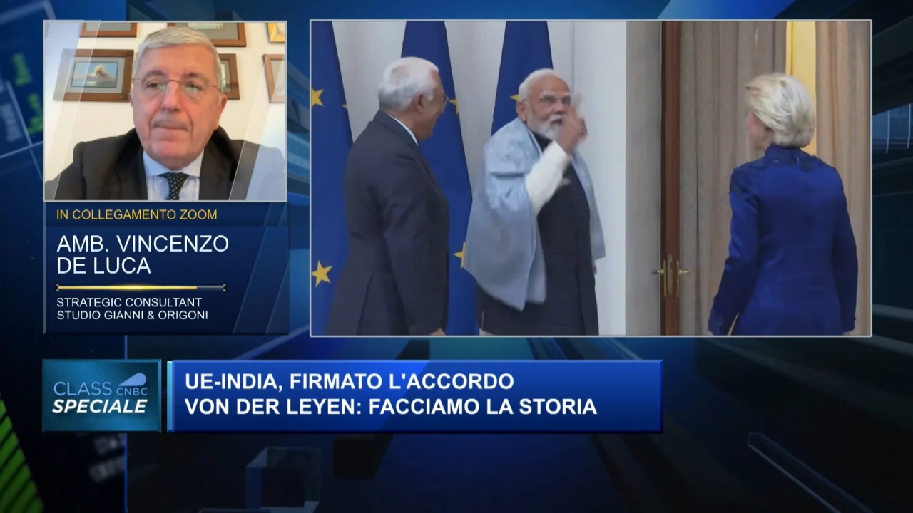 Ue-India, ambasciatore De Luca: accordo storico, ecco le opportunità ...
