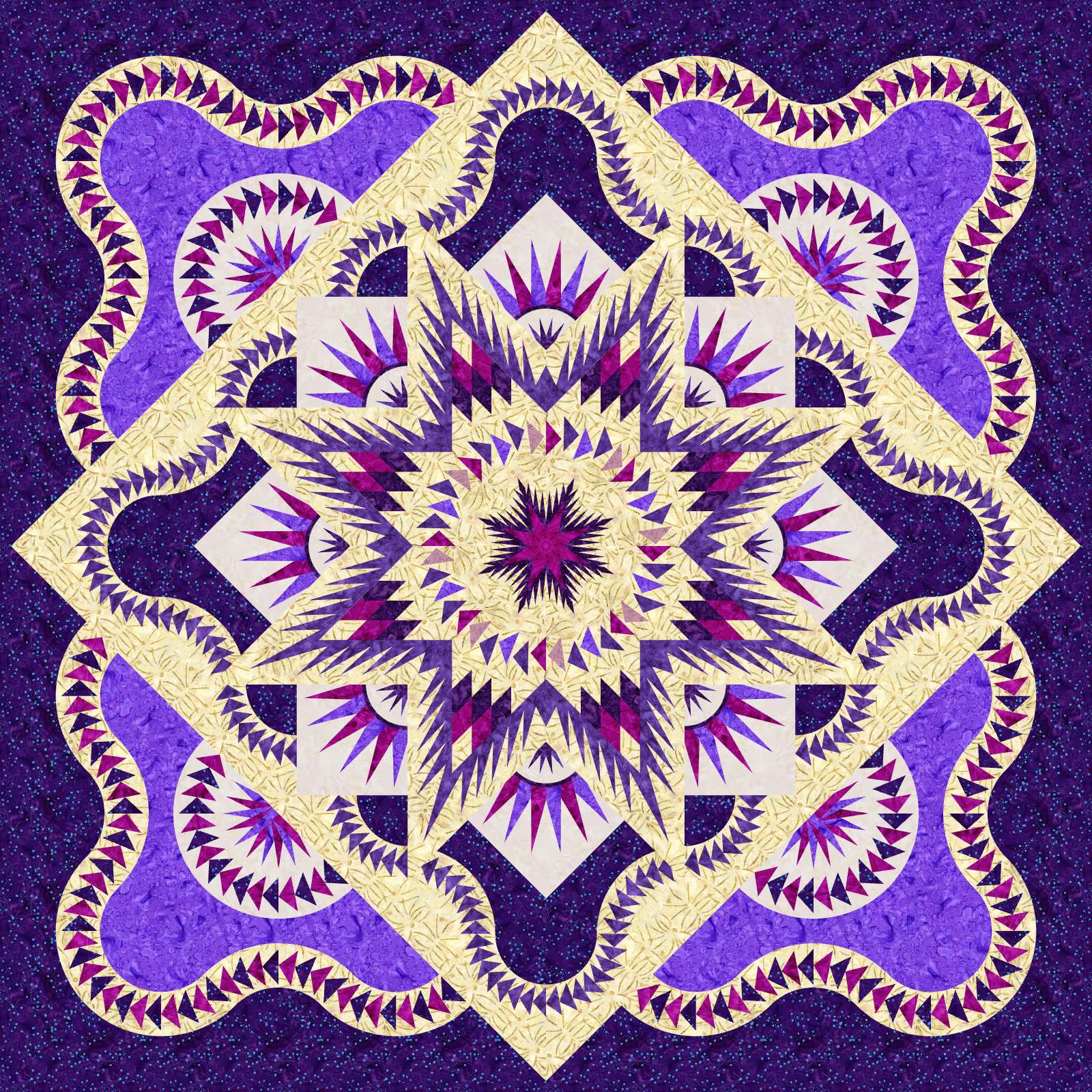 Arctic Star - rjc1 | Arctic Star Queen | Quiltster