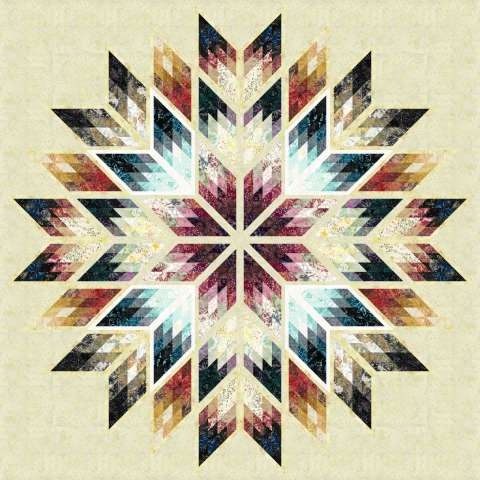 Spice Market | Prismatic Star Queen | Quiltster