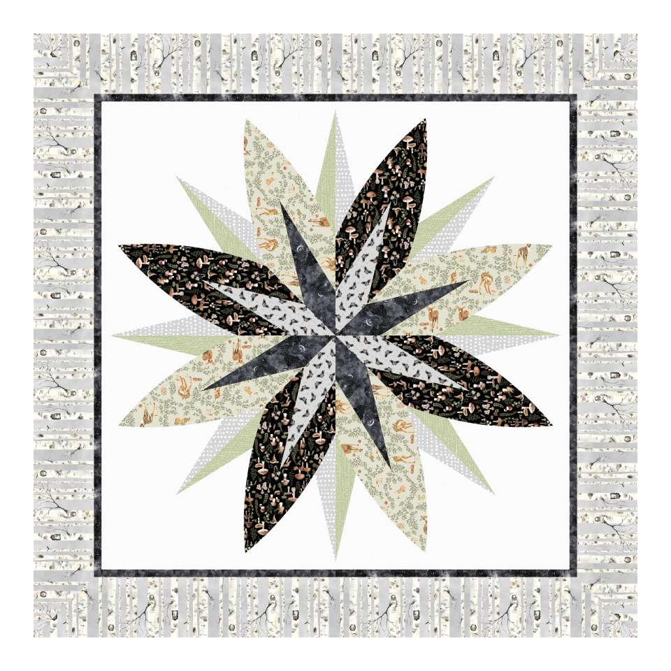 Lotus Flower Moonflower | Quilt Kits | Marketplace | Quiltworx