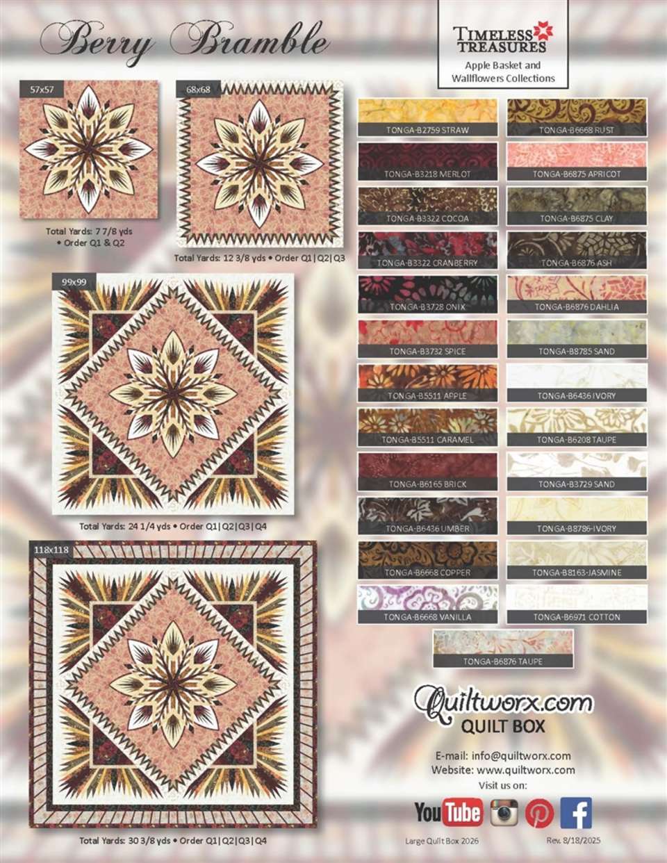 Berry Bramble PATTERN | Quilt Patterns | Marketplace | Quiltster