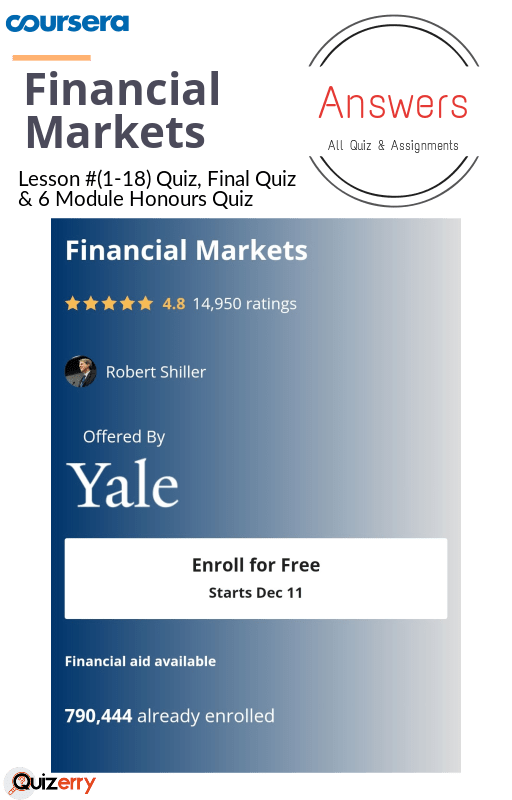 Final Exam >> Financial Markets | Quizerry