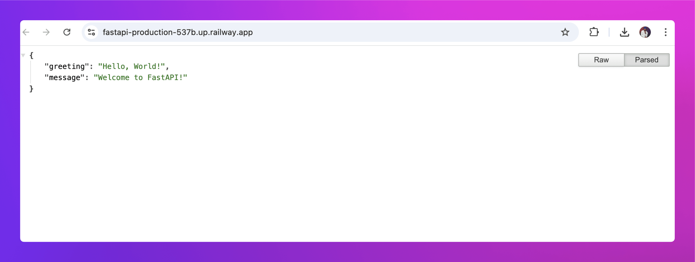 Deploy a FastAPI App | Railway Docs Deploy a FastAPI App | Railway Docs