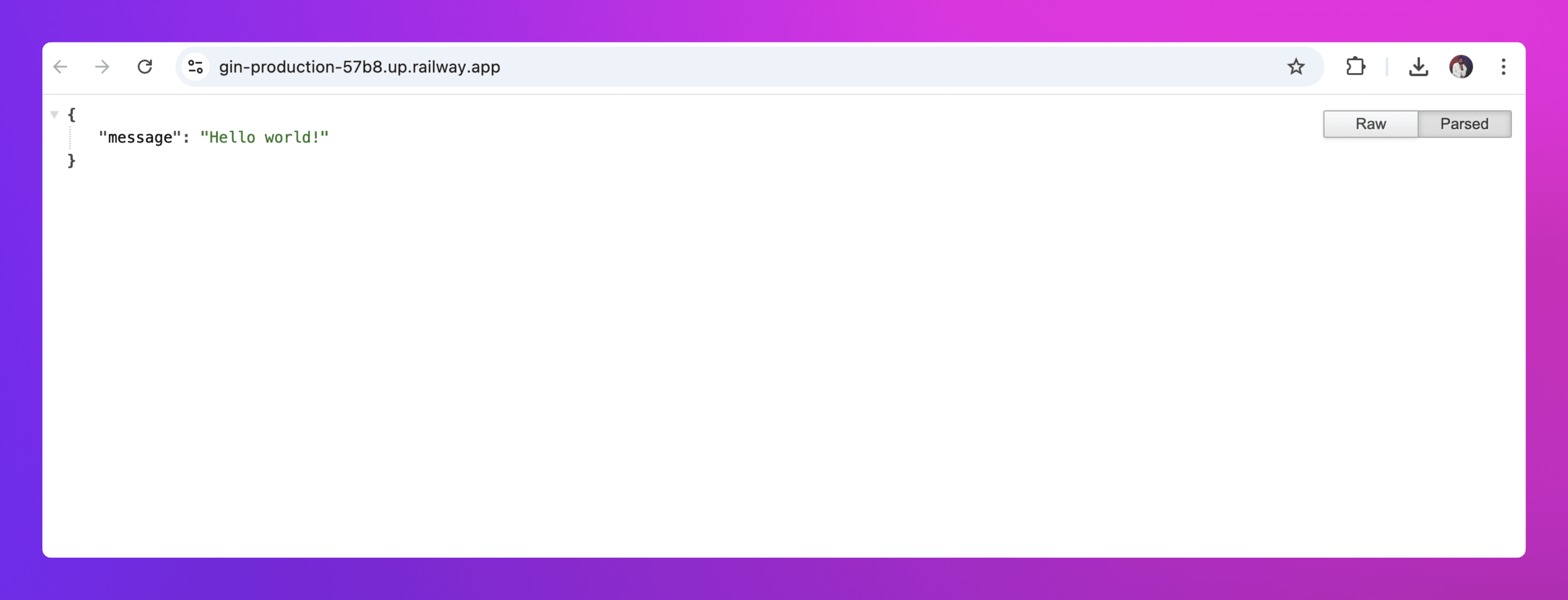 Deploy a Gin App | Railway Docs Deploy a Gin App | Railway Docs