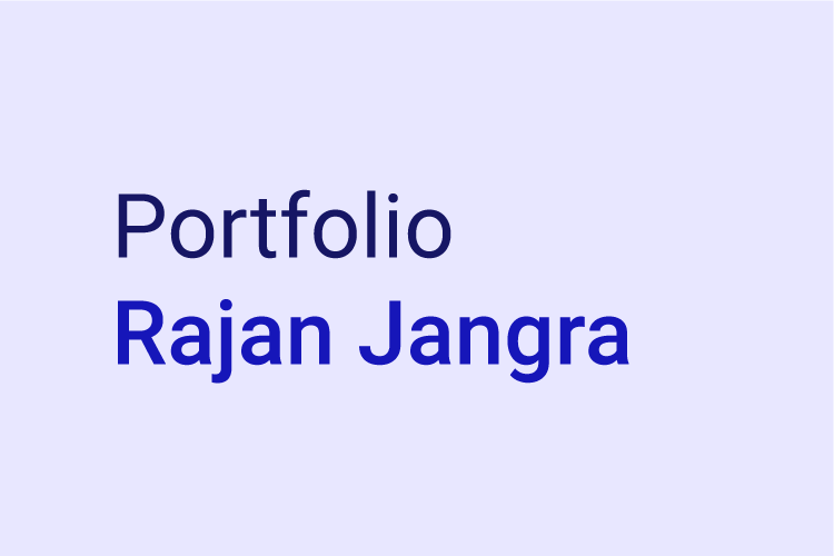 Rajan Jangra | UX / Product Designer in Toronto | Portfolio