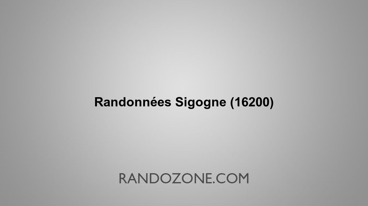 Randonnées Sigogne 16200 Topos et tracés GPS : les meilleurs itinéraires
