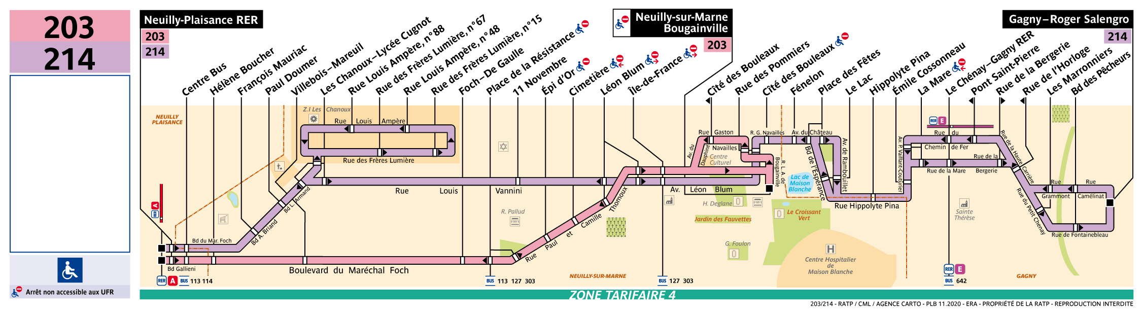 Bus Ligne 203 : plan, arrêts et horaires en temps réel | Bonjour RATP
