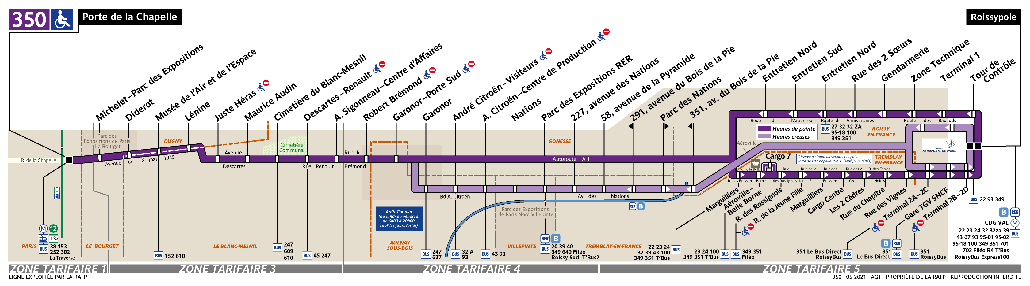 Bus Ligne 350 : plan, arrêts et horaires en temps réel | Bonjour RATP