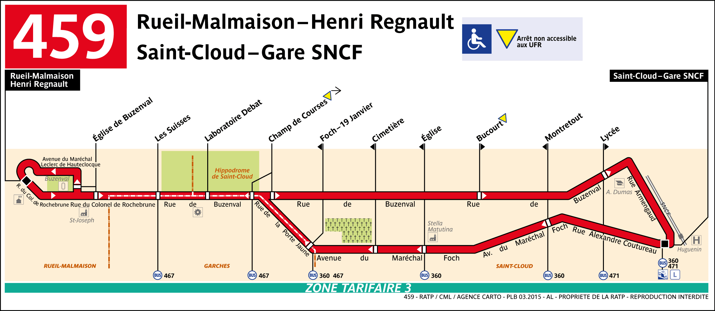 Bus Ligne 459 : plan, arrêts et horaires en temps réel | Bonjour RATP
