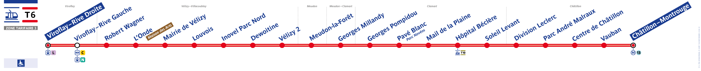 Tramway Line T6: map, stops, and real-time schedules | Bonjour RATP