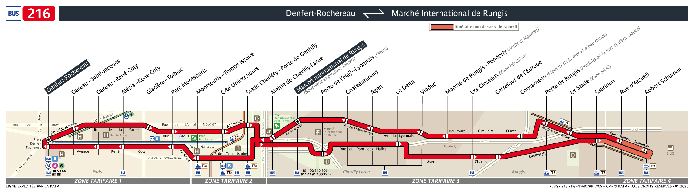 Bus Ligne 216 Plan Arr ts Et Horaires En Temps R el Bonjour RATP