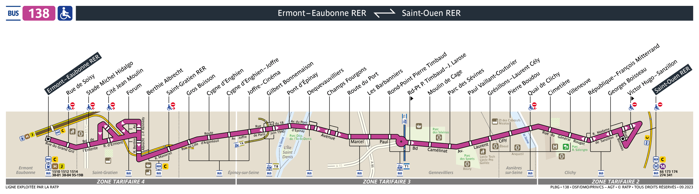 Bus Line 138: map, stops, and real-time schedules | Bonjour RATP