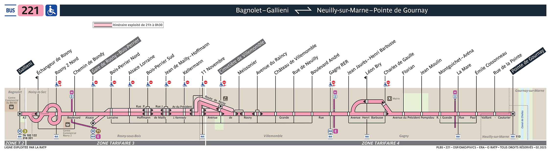 Bus Ligne 221 : plan, arrêts et horaires en temps réel | Bonjour RATP