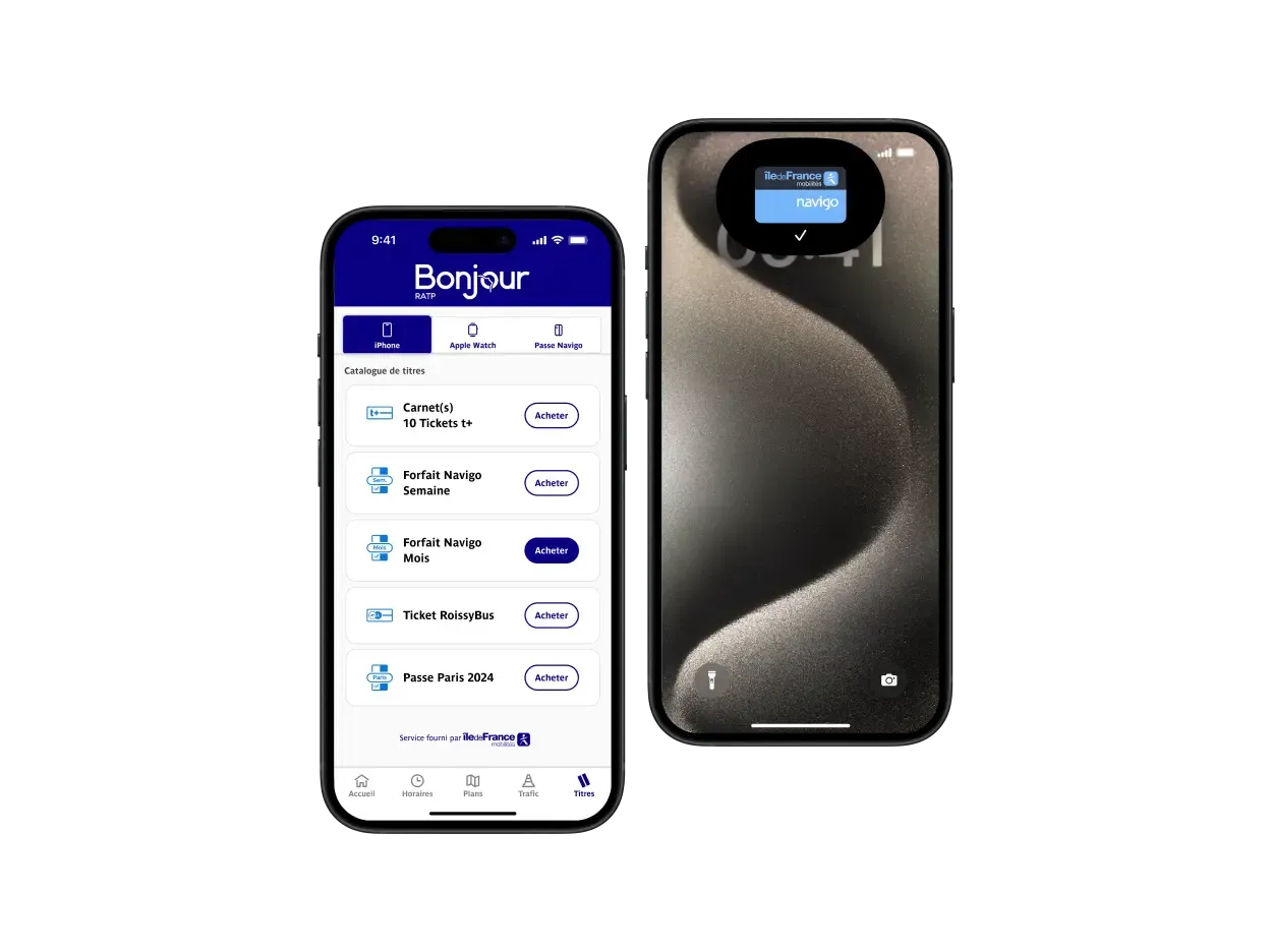Download the Bonjour RATP app!