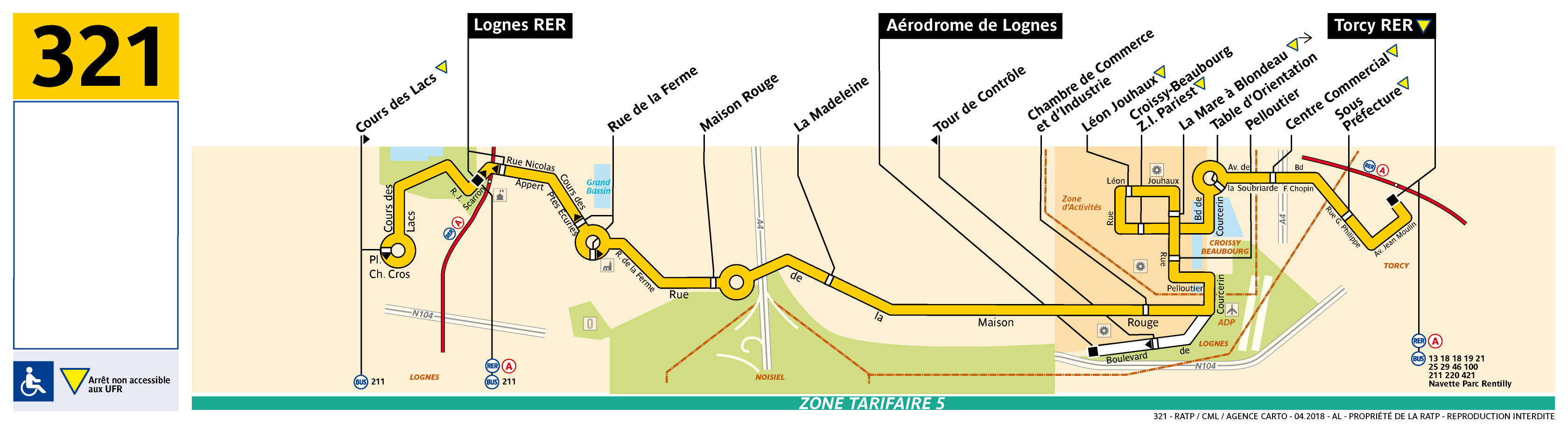 Bus Line 321: map, stops, and real-time schedules | Bonjour RATP