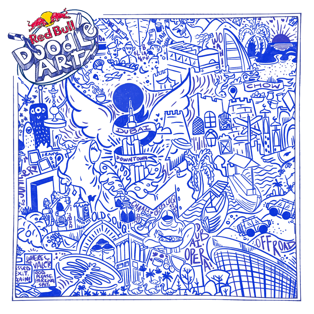 Red Bull Doodle Art UAE