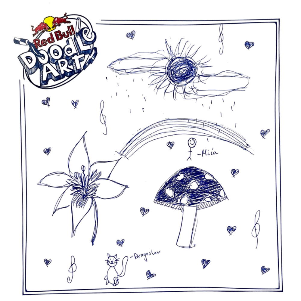 Red Bull Doodle Art