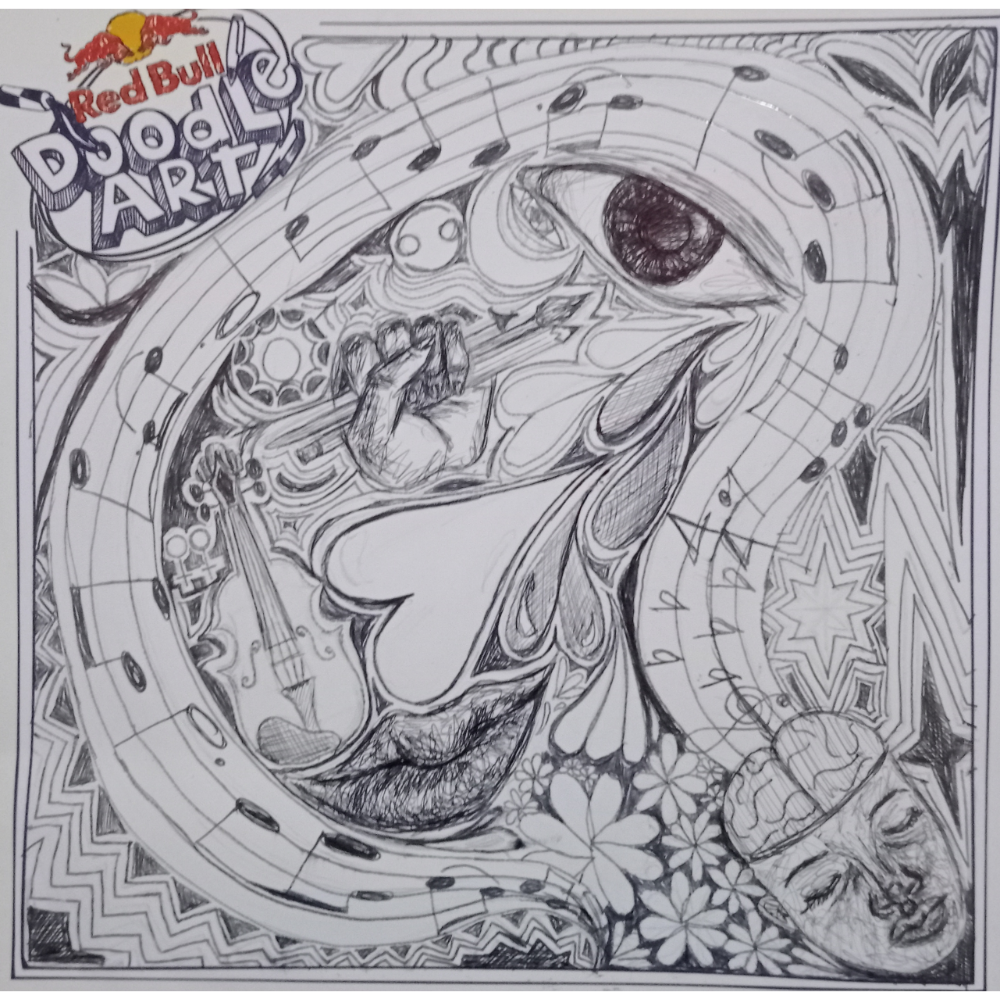 Red Bull Doodle Art