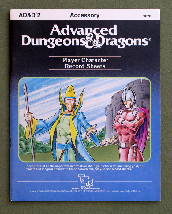 Player Character Record Sheets (Advanced Dungeons & Dragons) Player Character Record Sheets (Advanced Dungeons & Dragons)