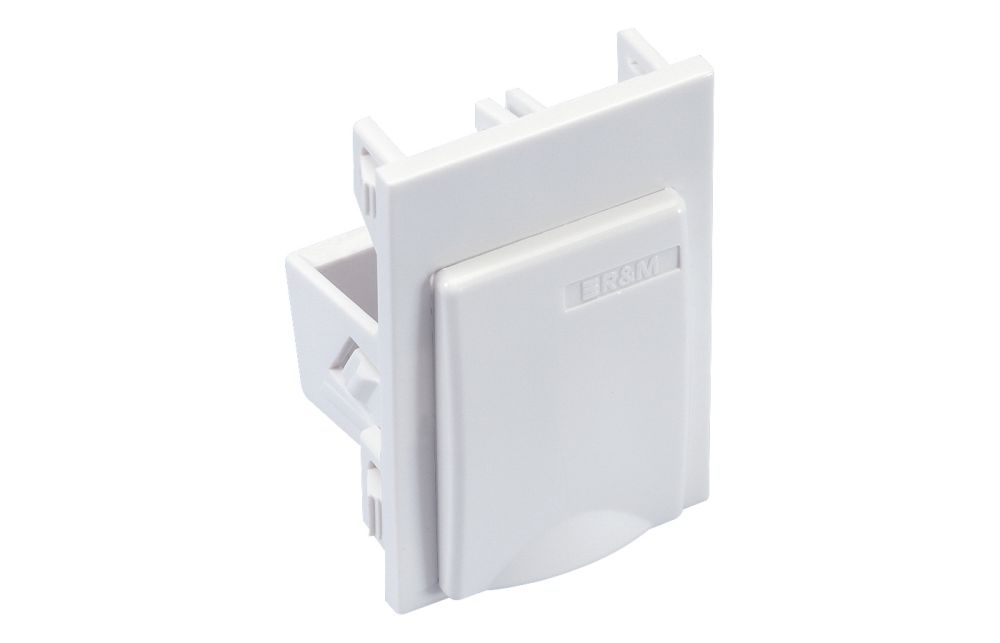 Module Holder Flap Jack (Type 6C), 1-Port, pure white - eCatalog