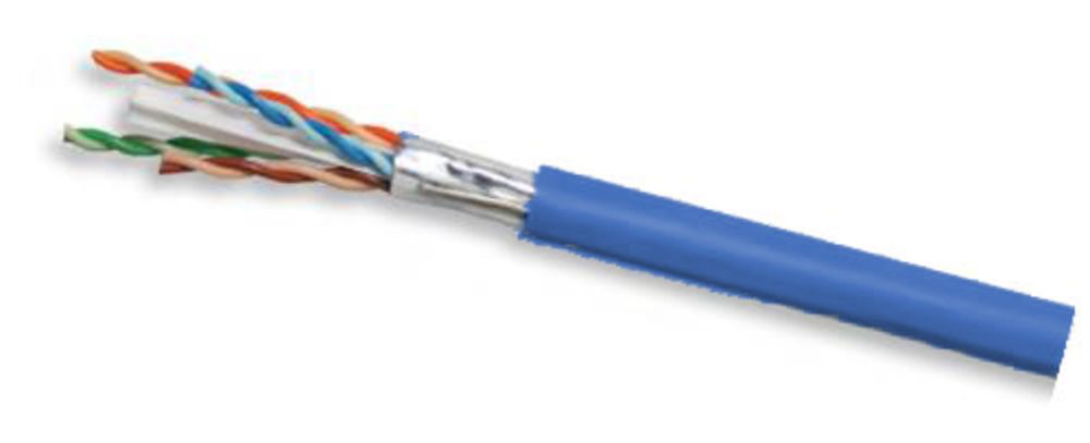 Installation Cable Cat.6A, F/UTP, 4P, 650MHz, AWG23, CMP, blue, 305m ...
