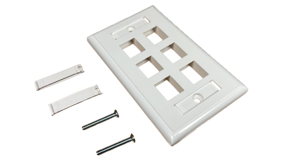 6 Port Single Gang Keystone Faceplate - eCatalog