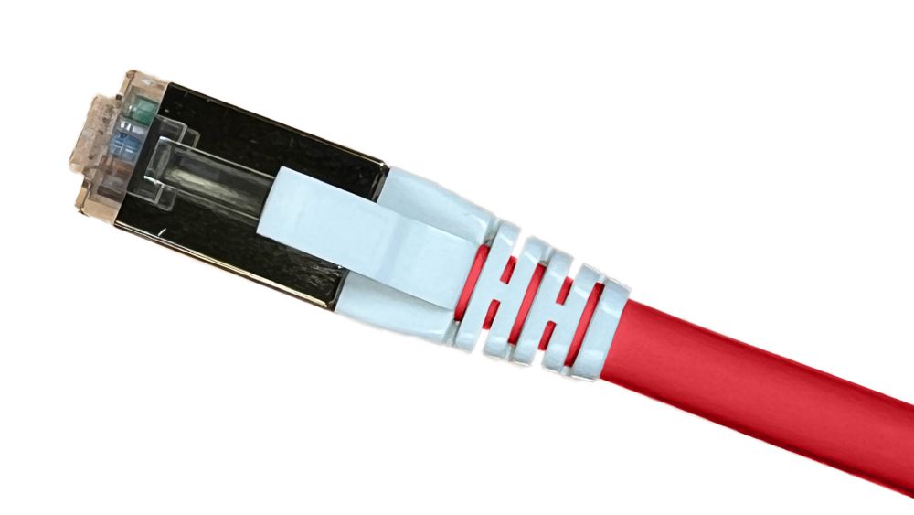 R&Mclassic Patch Cord, Cat. 6A (ISO), Shielded, Red, LSZH, TIA 568A ...
