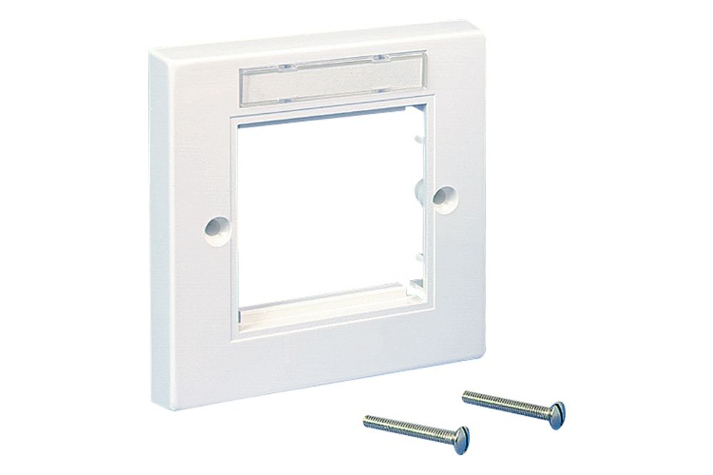 Cover Frame "Fascia" 86x86, 2x1-Port, pure white - eCatalog