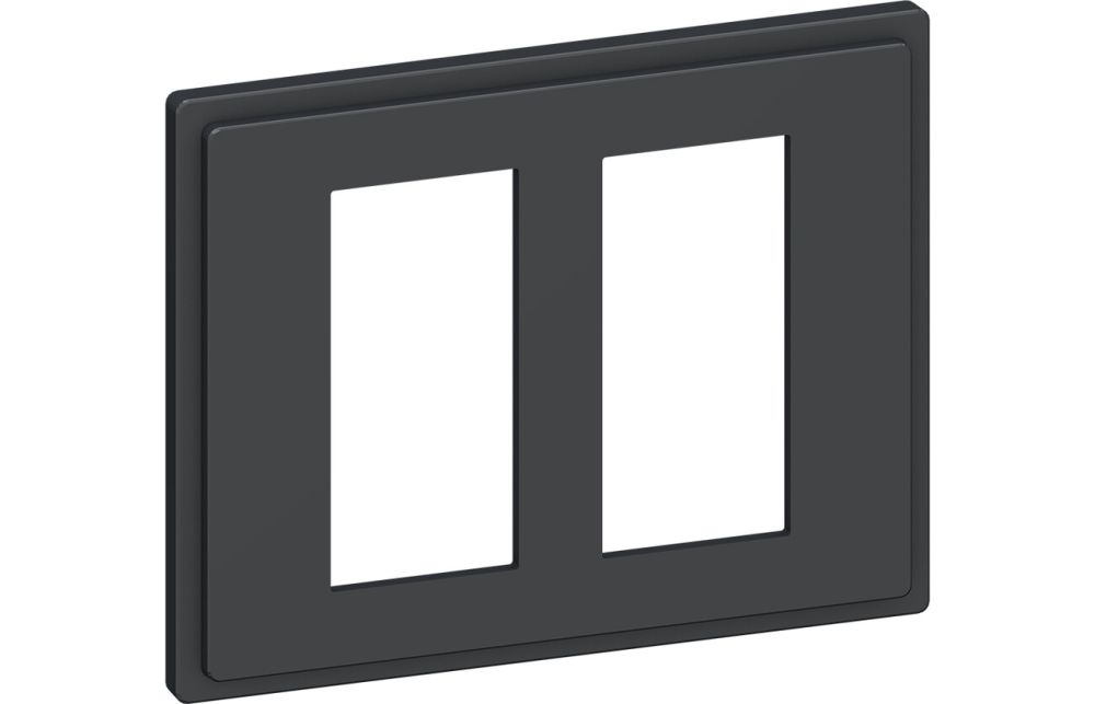 Screen, 110, Snap-in, Power, 3pole, 2Port, bk - eCatalog