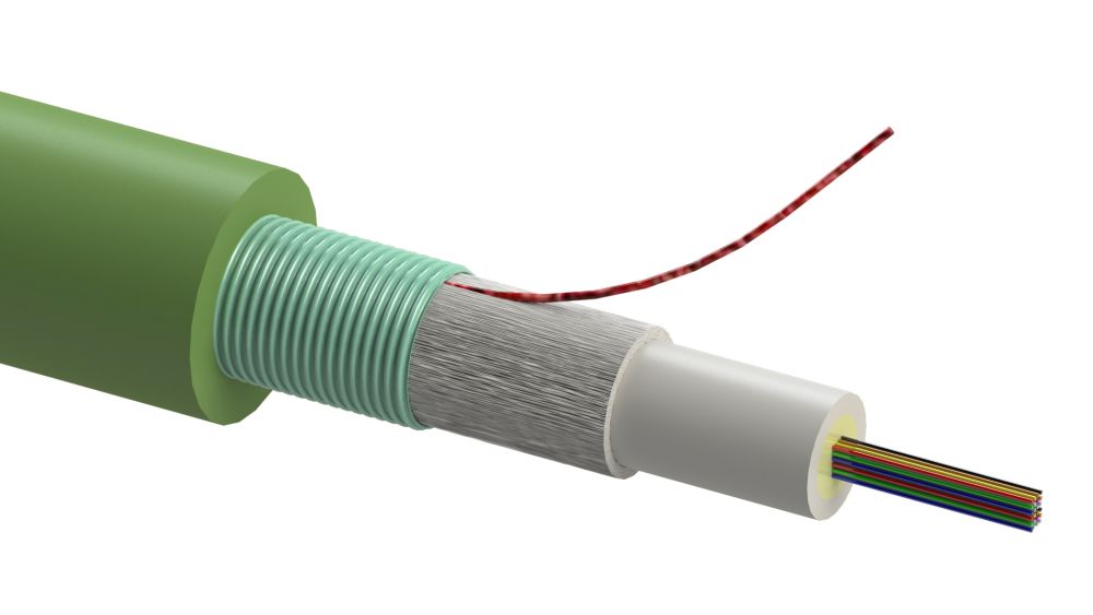 Central loose tube, single sheathed cable, CST-corrugated steel tape ...