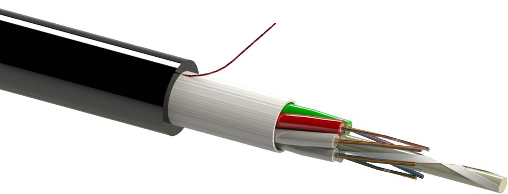 Stranded loose tube, single sheathed cable, iRP-increased rodent ...