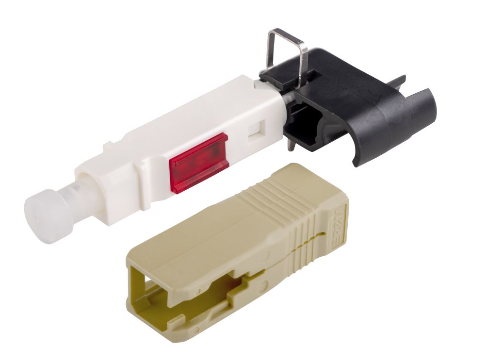 FO Field SC, Grade Bmf, PC, beige, OM4 fiber stub, 250µm fibers up to 0 ...