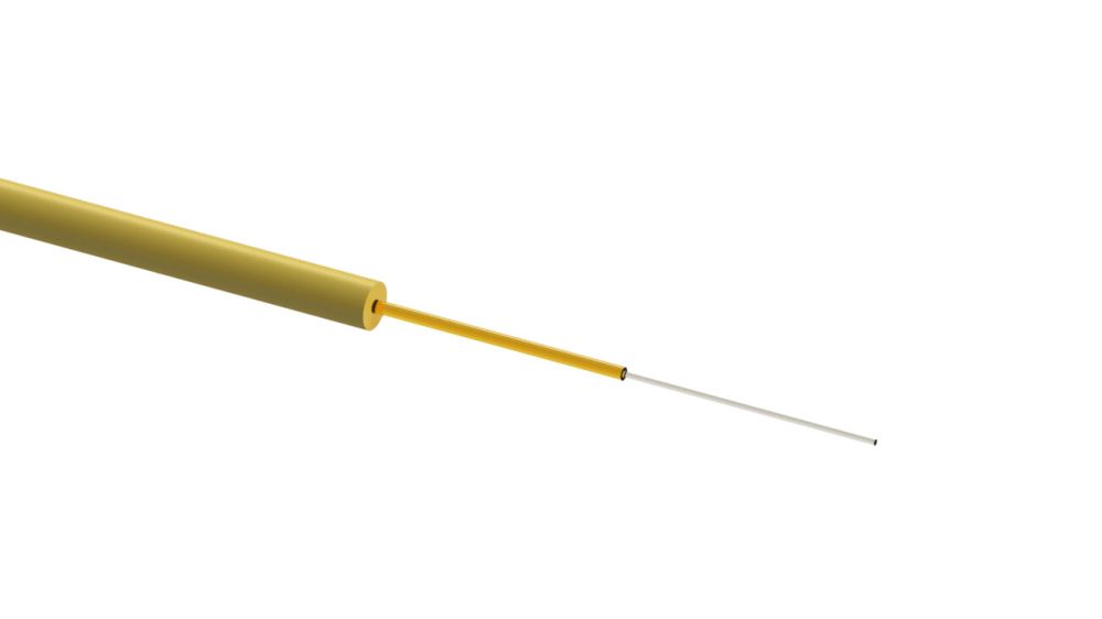 Semi-tight buffered tube Ø 0.9 mm, OM4 fiber, buffer and fiber color ...