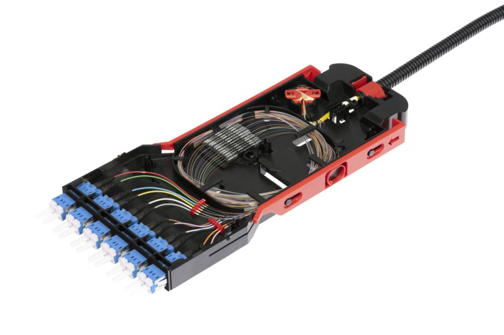 Netscale 48 Splice Cassette LC-Duplex 6 Ports SM top black - eCatalog