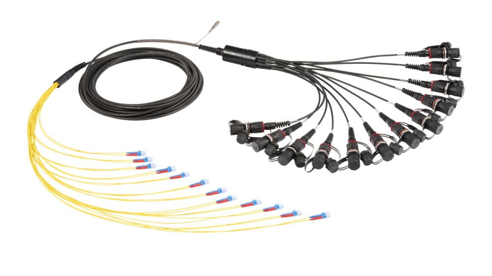 CONEXIO lite, Fiberoptic, 12RRH, Singlemode G.657.A, Crossed, HEC-BR ...