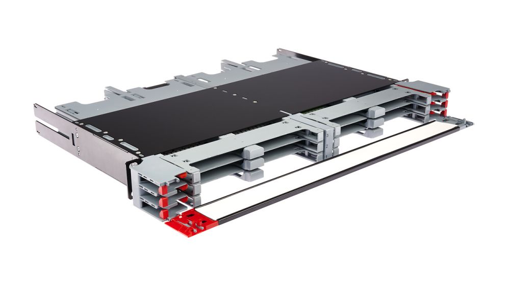 Netscale 72 Housing 6-base-12X drawers, front cable manager with door - eCatalog