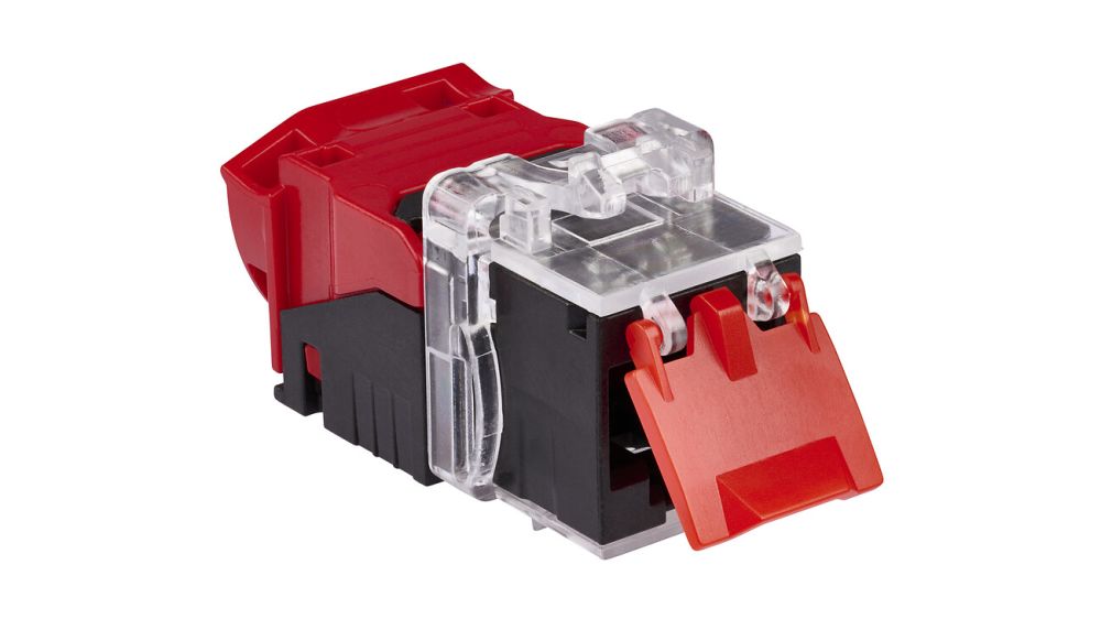 Module RJ45, unshielded, Cat. 6A, EL, Keystone 4th generation, dust cap ...