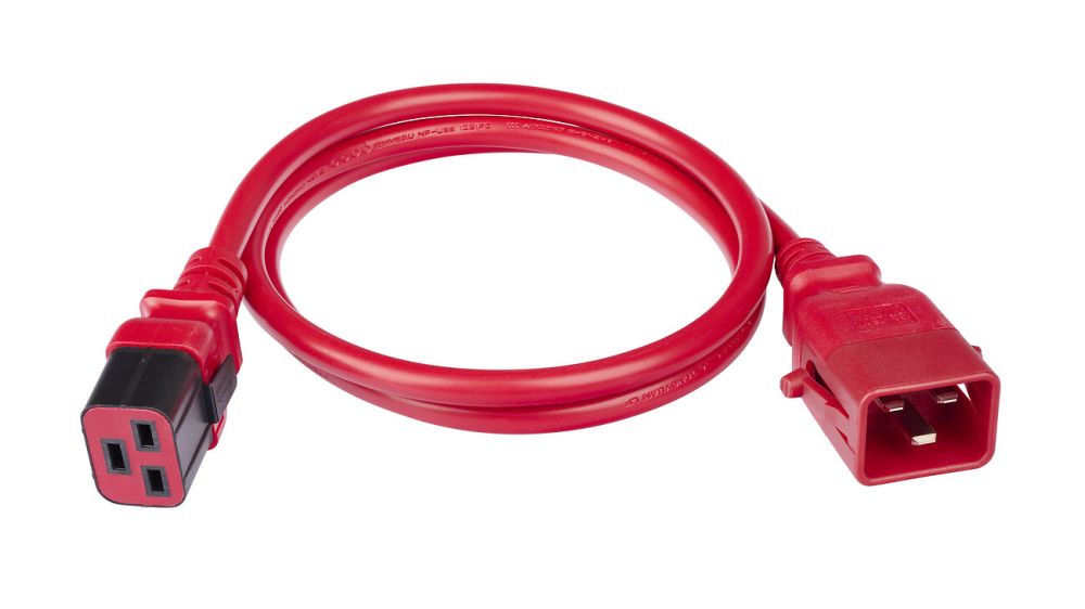 Power Cord PDU C20 P-Lock to C19 red 3m - eCatalog