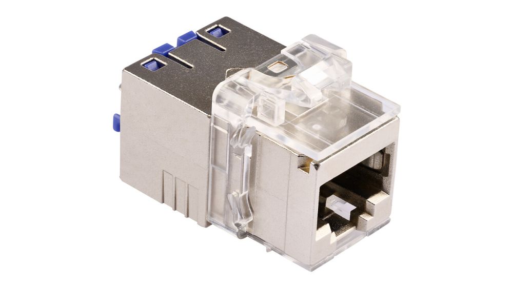 Module RJ45, shielded, Cat. 6, CL, TIA 568A/B, AWG 22-26, Keystone adapter 3rd g - eCatalog
