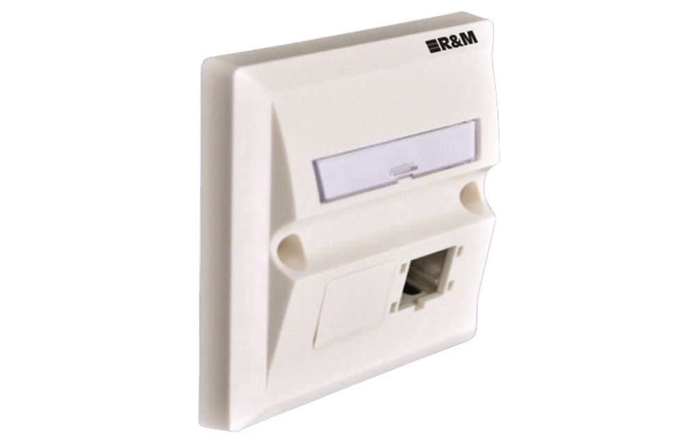 BS Faceplate 86x86, 2x1 port, pure white - eCatalog