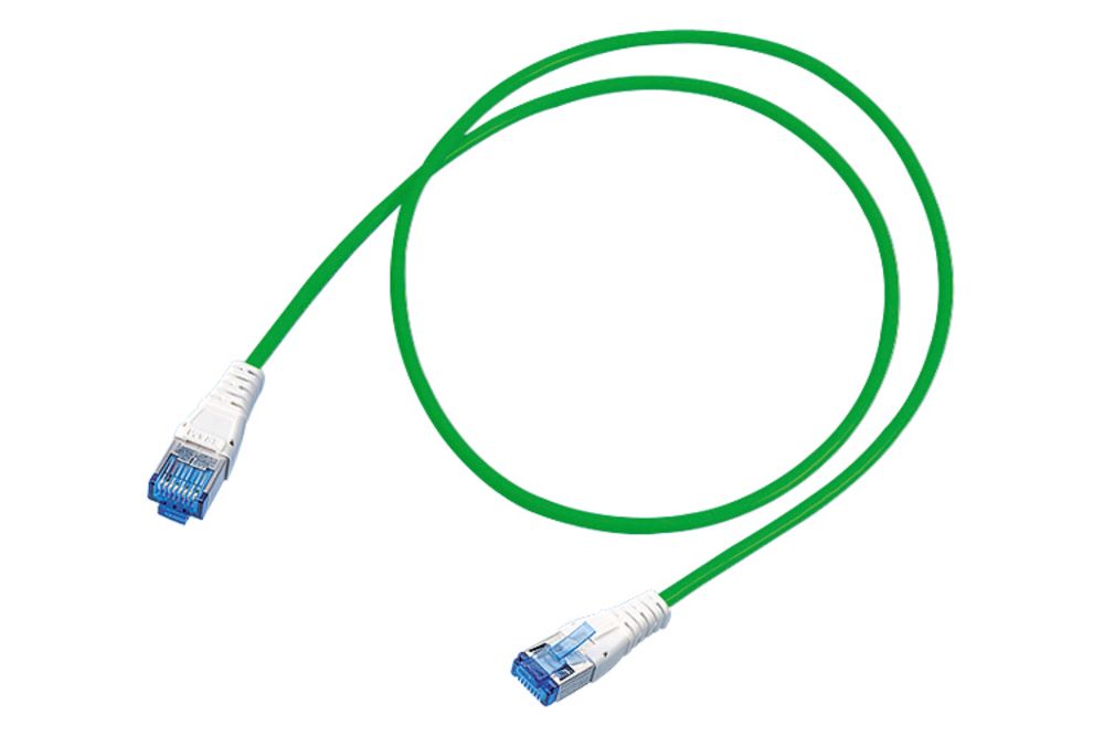 R&Mfreenet Patch Cord, Cat.6，屏蔽，绿色，LSFRZH，TIA 568A，插头RJ45，s，插头RJ45，s，2m - 电子产品手册