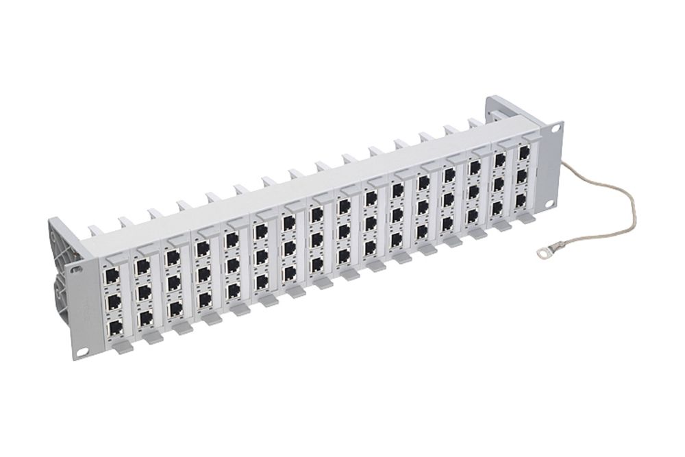 19" 2U Global Patch Panel 48xRJ45/s, Cat. 6, fully populated - eCatalog